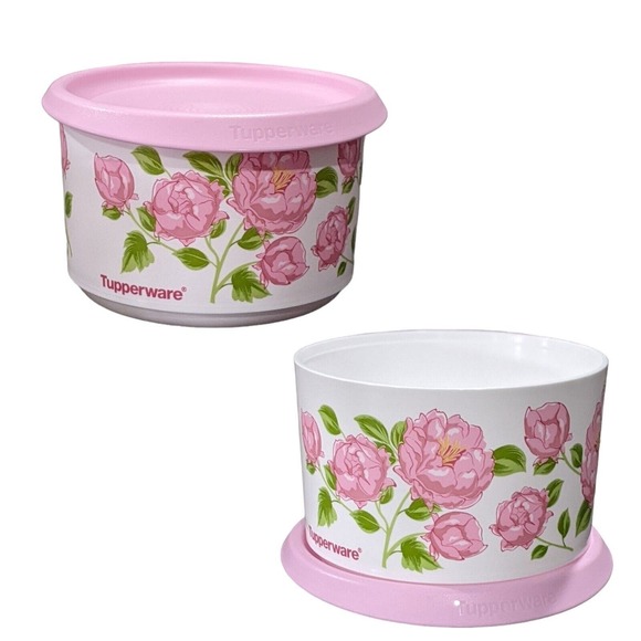 Tupperware | Kitchen | Tupperware One Touch Canister Topper Set 2 ...